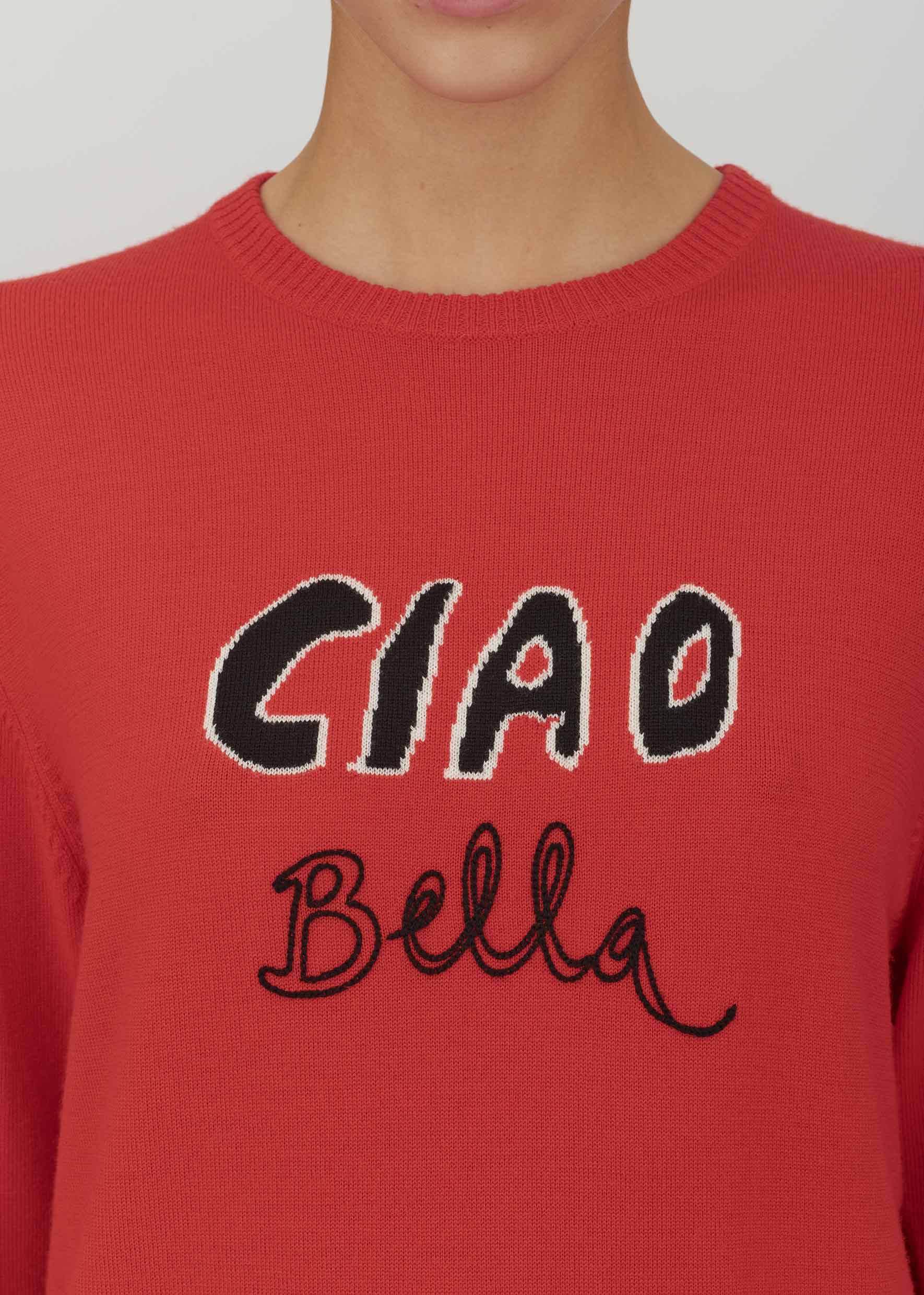 Ciao Bella Jumper in Red | Bella Freud – Bella Freud US